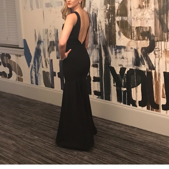 City Studio | Dresses | The Perfect Prom Dress Black Backless Low Cut ...